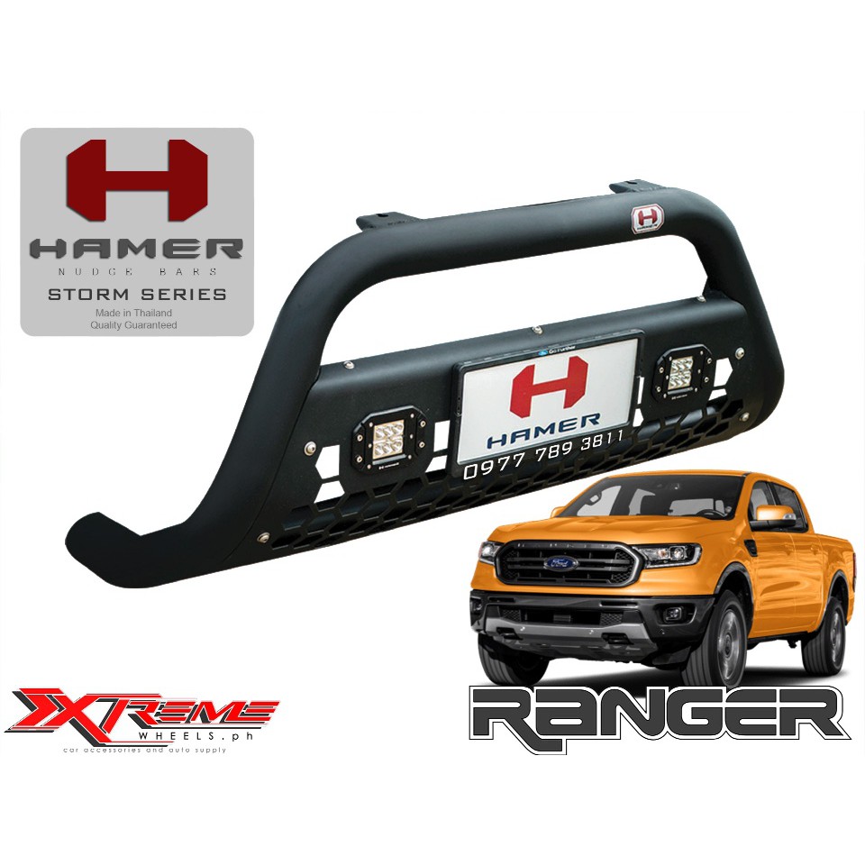 Ford Ranger T6 T7 T8 2012-2022 Hamer Brand Hard Front Bumper Nudge Bar ...