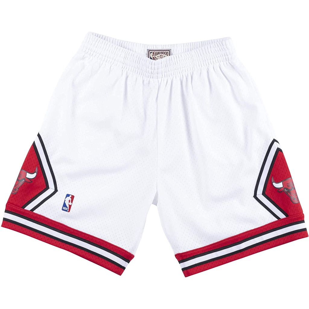 Jersey Bulls Short for Men Women Red Mitchell & Ness M&N Swingman ...
