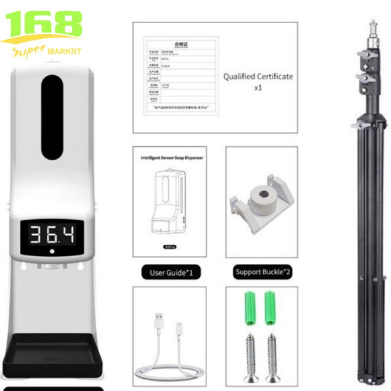 VIP.1 Ready Stock] K9 PRO SCANNER AND AUTOMATIC ALCOHOL DISPENSER WITH ...