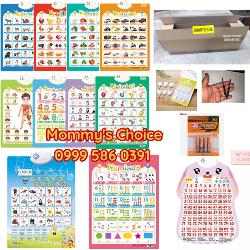 P50!! TALKING CHART /EDUCATIONAL CHART/ BABY CHART/ KID/ CHART/ TALKING ...