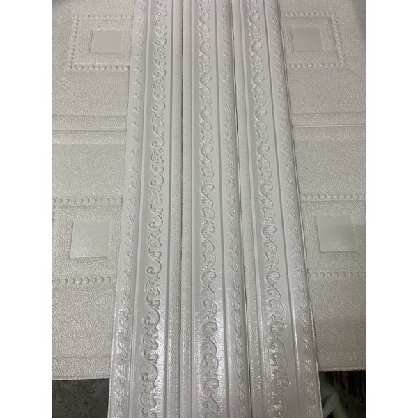 3D Foam Wallpaper Border Waist Line Sticker Waterproof Self Adhesive ...