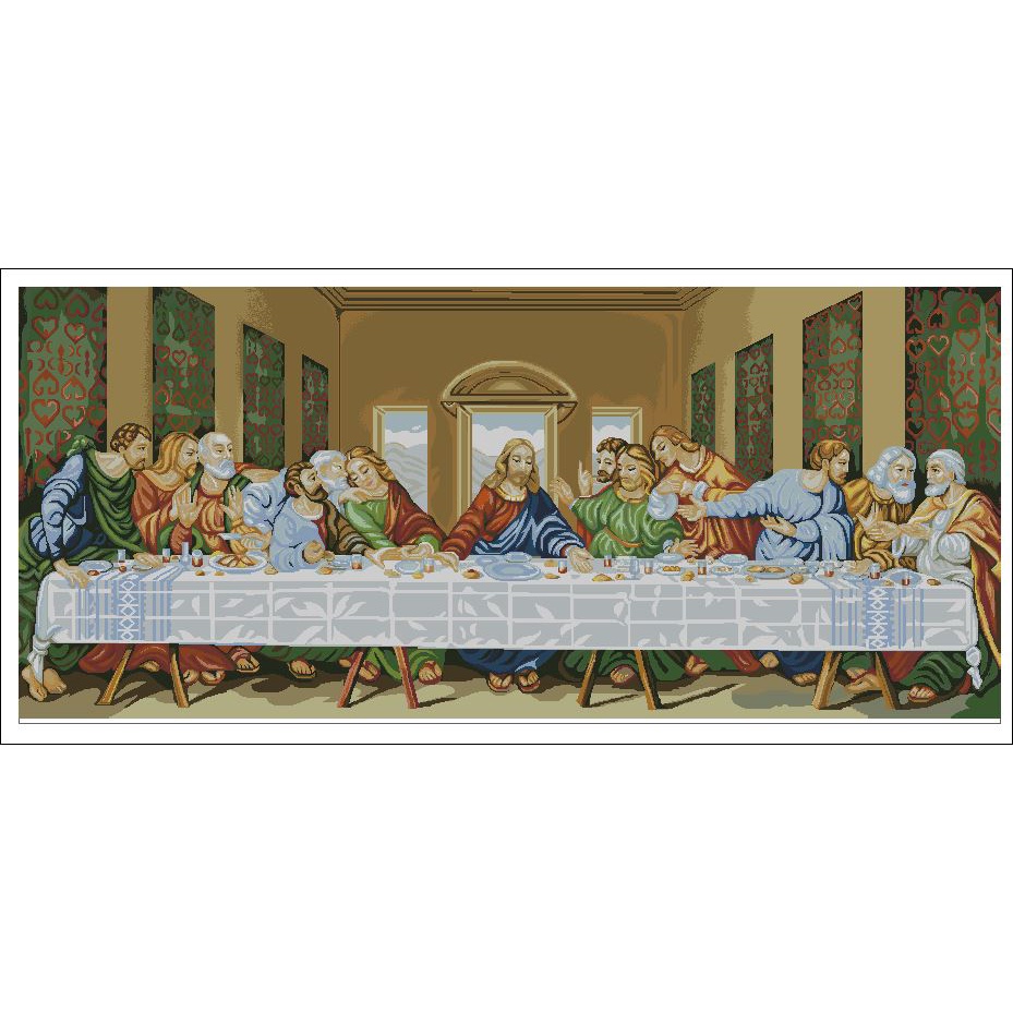 LAST SUPPER (BIGGEST) PRINTED CROSS STITCH PATTERN ONLY (MATERIALS NOT ...