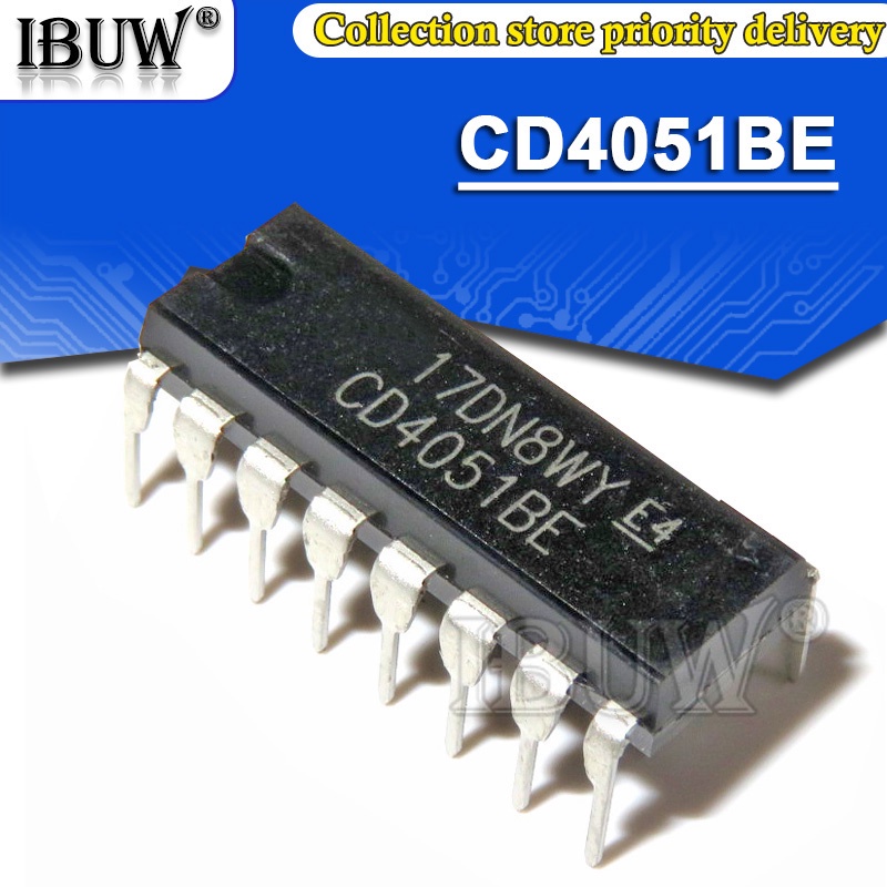 10PCS CD4051BE DIP16 CD4051 DIP-16 CD4051BD DIP Logical Chip | Shopee Philippines