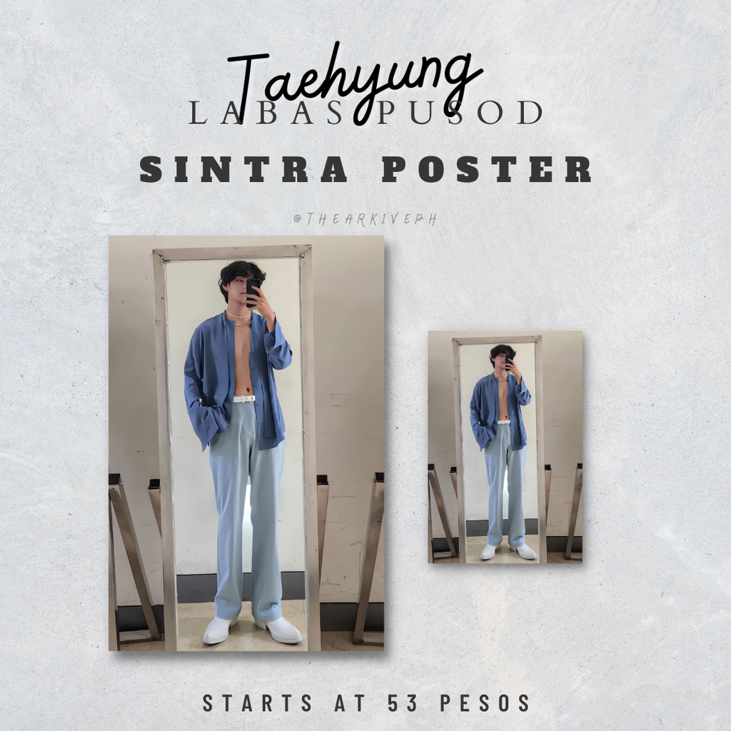 TAEHYUNG Labas Pusod Sintra Poster Big or Mini Sized 3mm 5mm Thickness ...