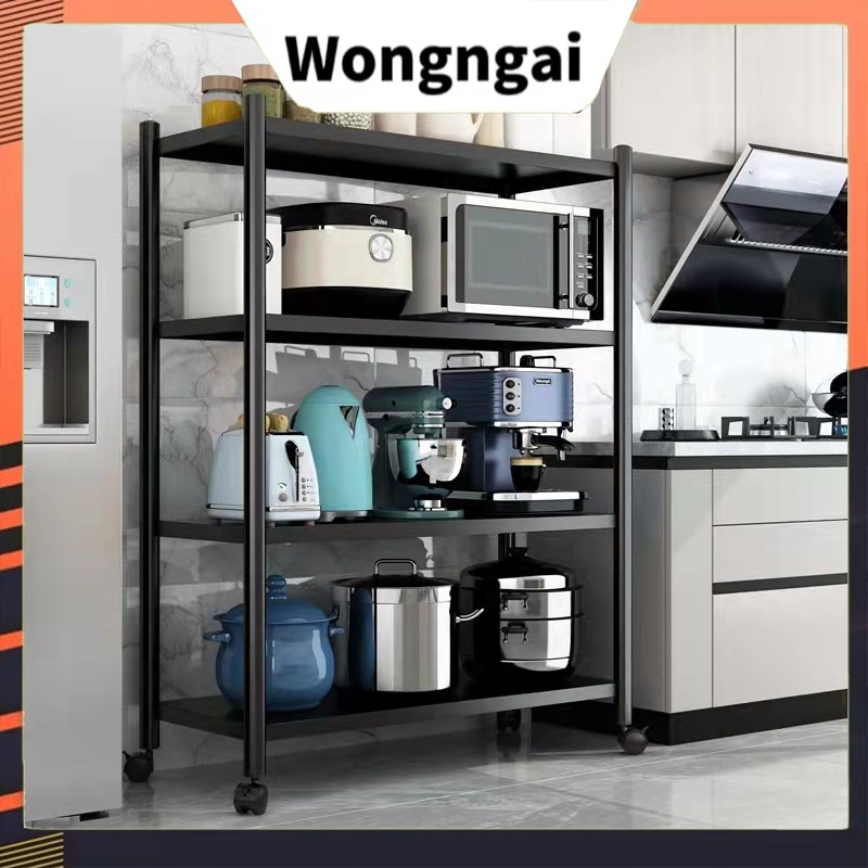 Microwave Rack Kitchen Oven Storage Shelf Stainless Steel Rack ...