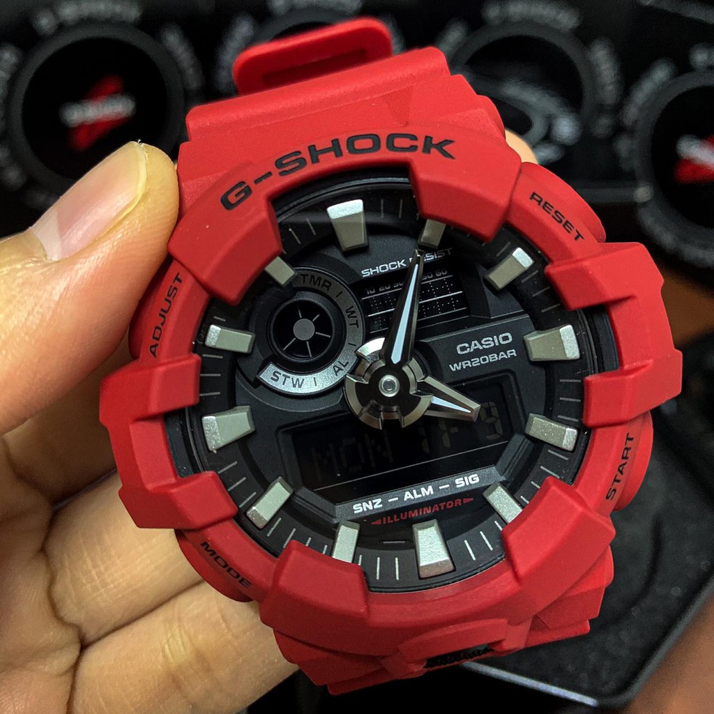 Casio G-Shock Men's Analog Digital Quartz Watch GA-700-4ADR | Shopee ...