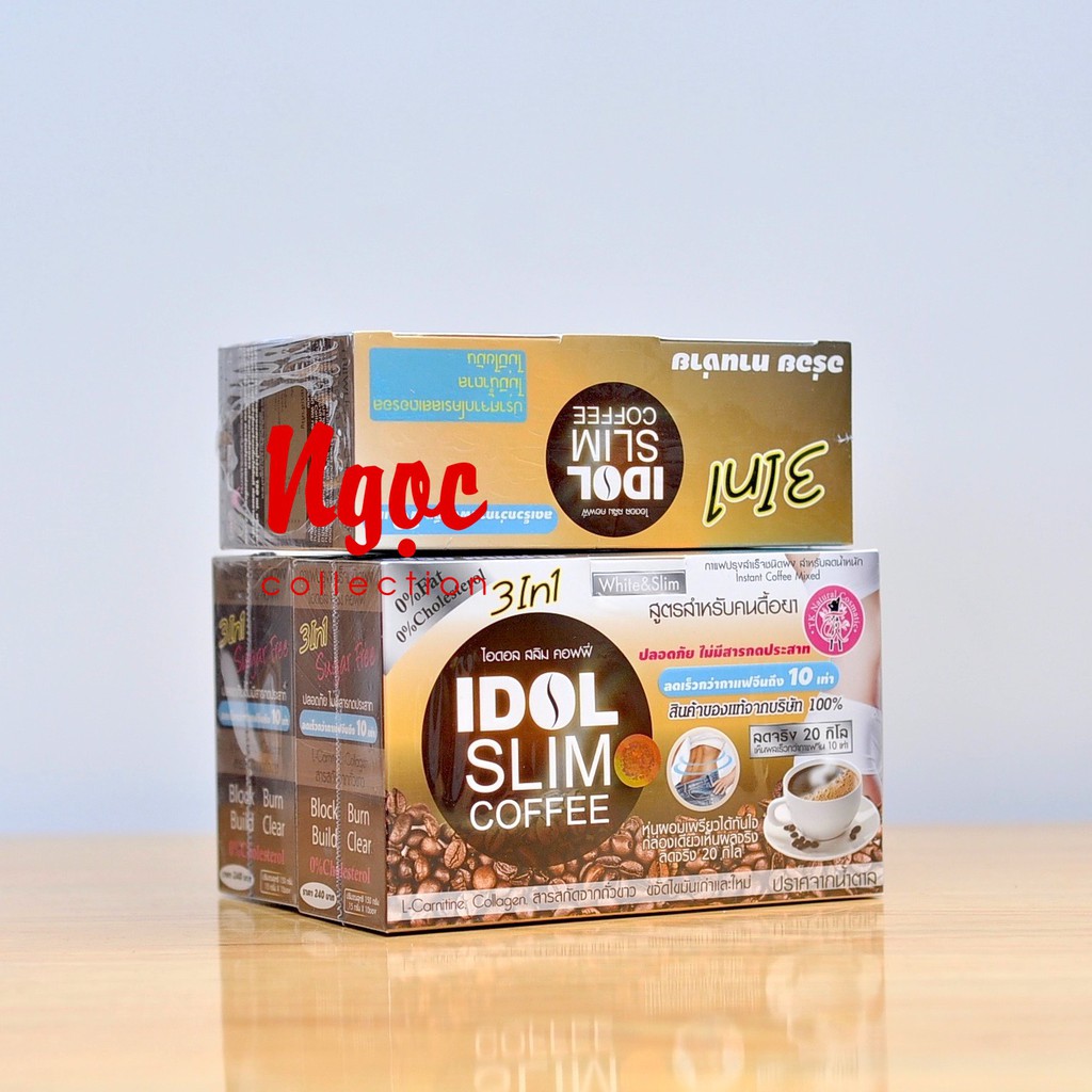 Combo of 3 boxes of Idol Slim Coffee Thai Coffee (Each box 10 packs x ...