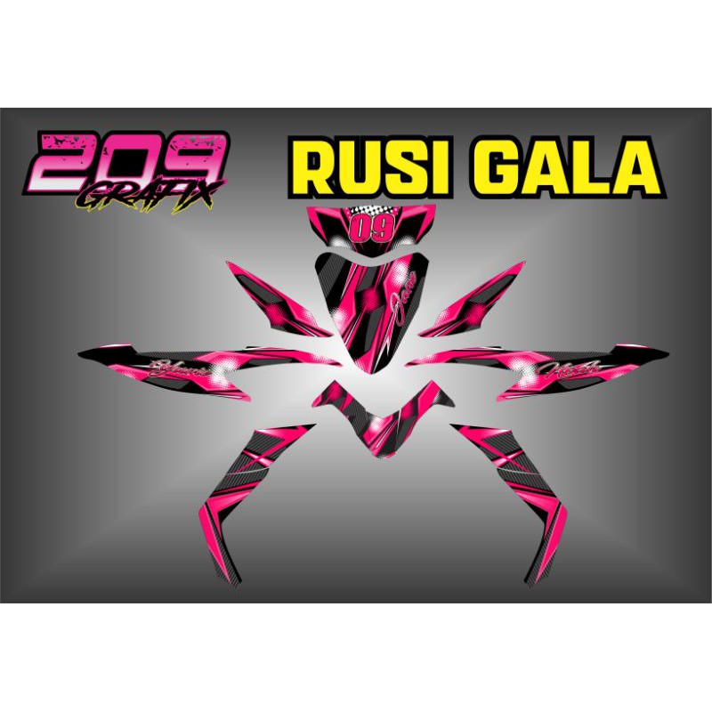 Rusi gala full body decals | Shopee Philippines