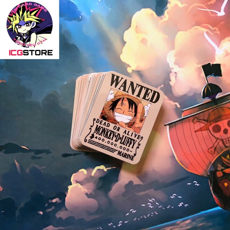 Toonies One Piece Wanted Card Set, complete set of 90 different cards ...