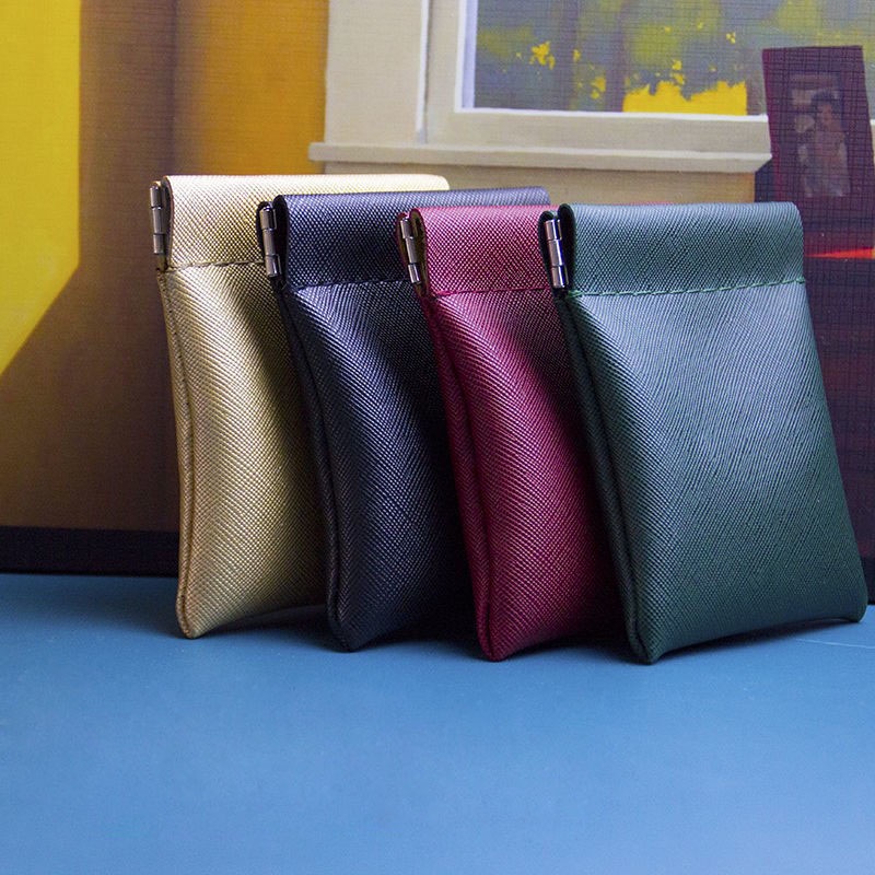 Women Fashion Portable PU Leather Small Short Pocket Purse / Cute Mini ...