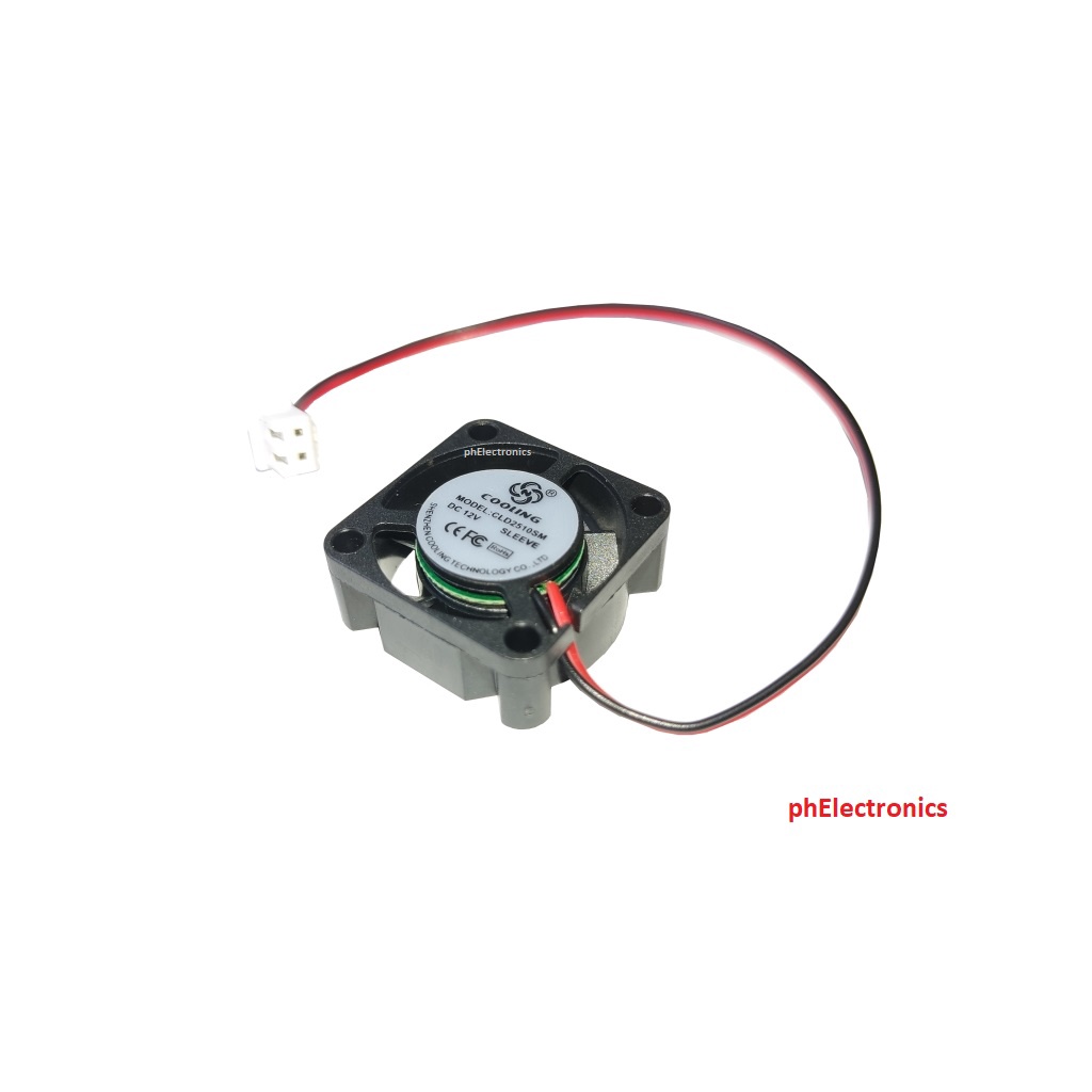 Small Exhaust Cooling Fan 25mm 12V DC Brushless for PCB Motherboard ...