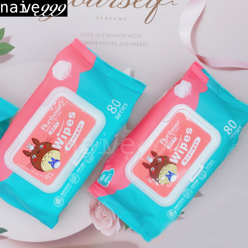 summer girl BABY WIPES 80pcs per pack(Non-Alcohol-wetwipes) | Shopee ...