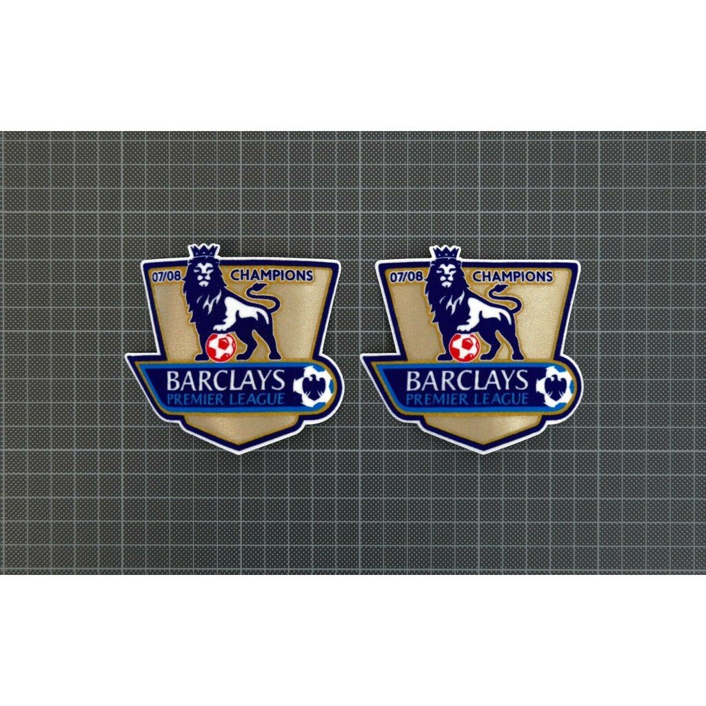 Gold Arm 07-08 Velvet Patch Premier League Champions Patches/Badges ...