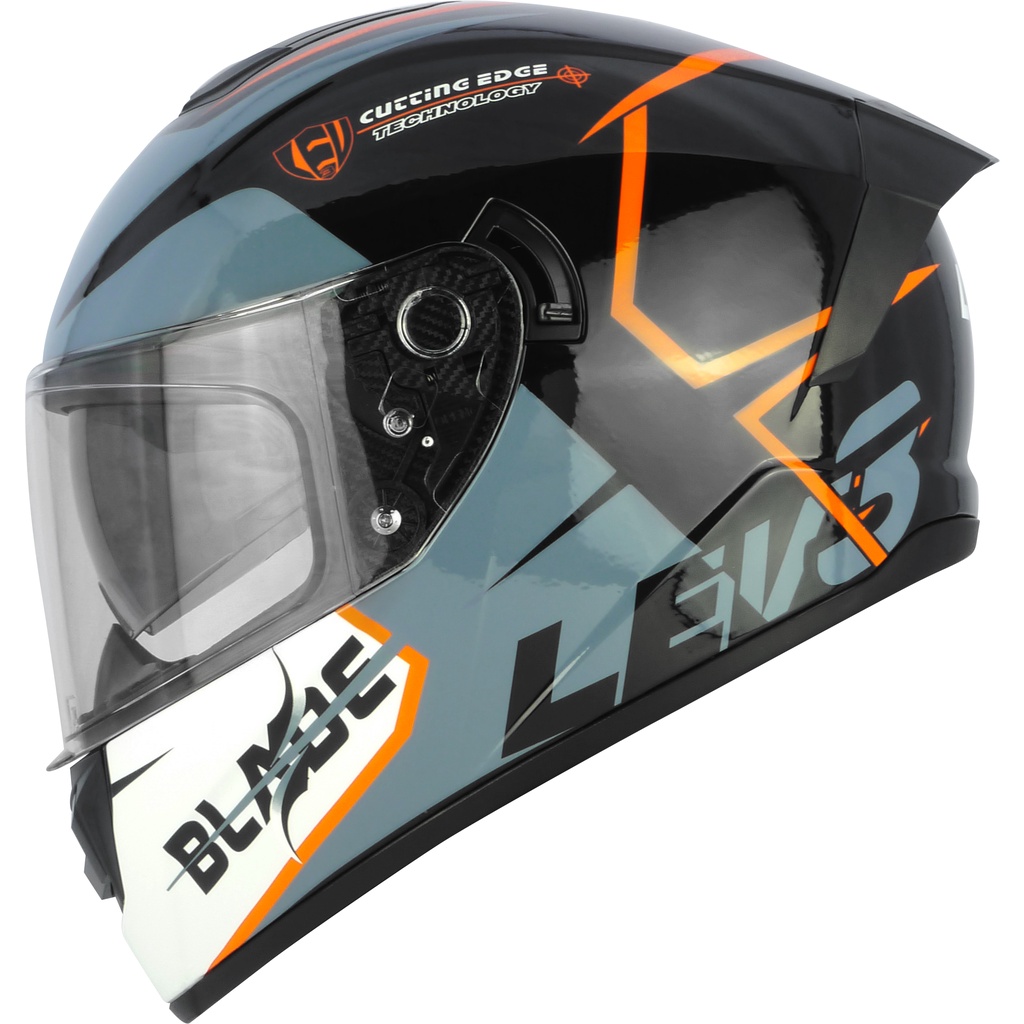 Lev3® FullFace Dual Visor BJ-9950 Blade Motorcycle Helmet | Shopee ...