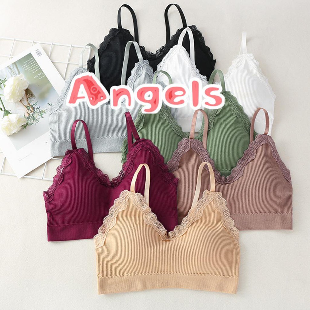 Angels Ribbed Big U Beauty Back U Shape Open Back Bra | Shopee Philippines