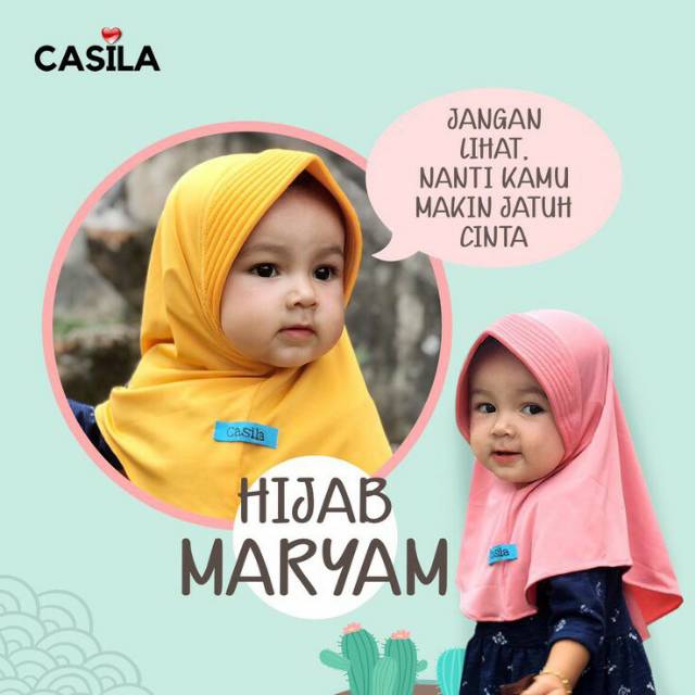 Hijab Maryam By size Ss(1-4 Years) | Shopee Philippines