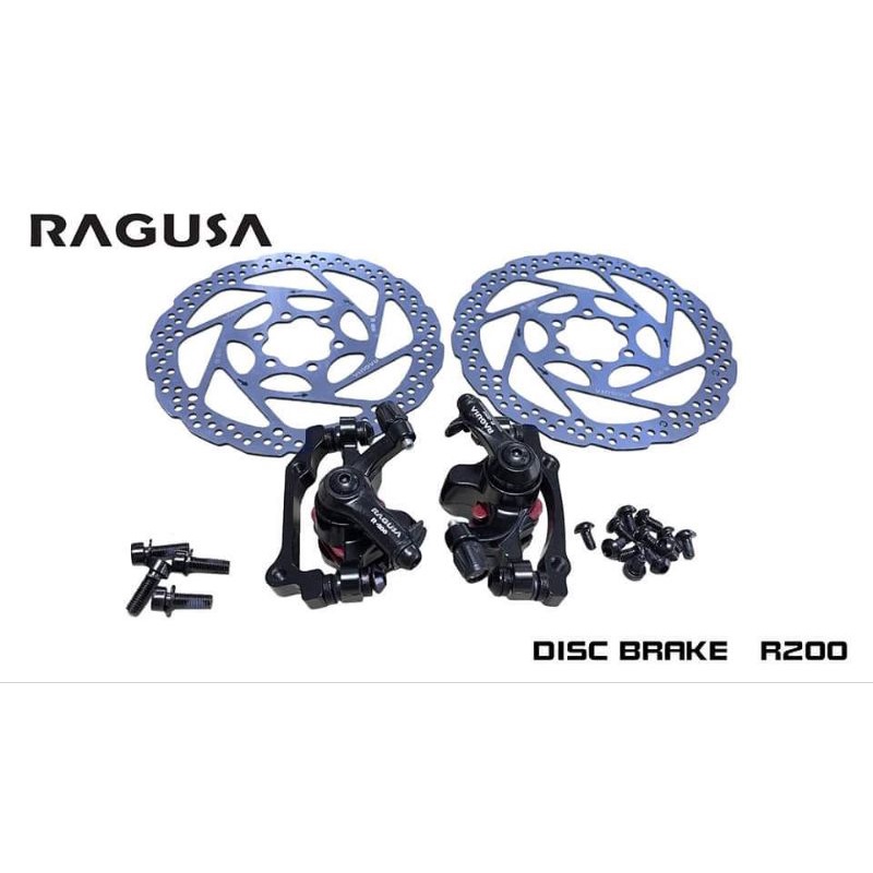 Ragusa Mechanical Bike Caliper with Rotor Set R100/R200 | Shopee ...