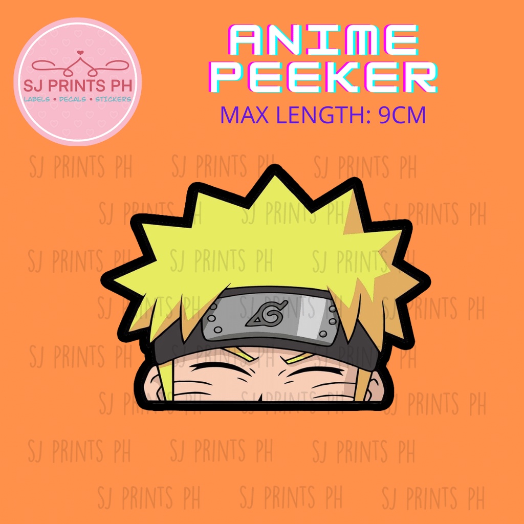 [PART 1] Anime Peeking Stickers| Waterproof laminated vinyl | Aquaflask ...
