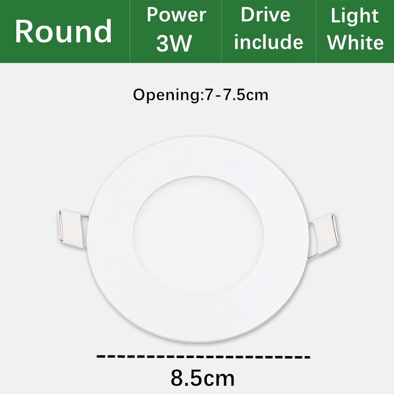 LED pin Light ceiling light Recessed Downlight Square Round Panel light ...