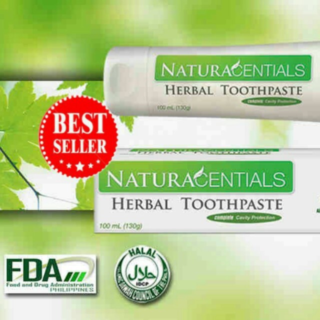 NaturaCentials Herbal Toothpaste with Bee Propolis Tea Tree Myrrh Betel ...