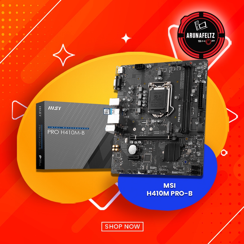 MSI PRO H410M-B Intel® 10th Gen Mobo | Shopee Philippines