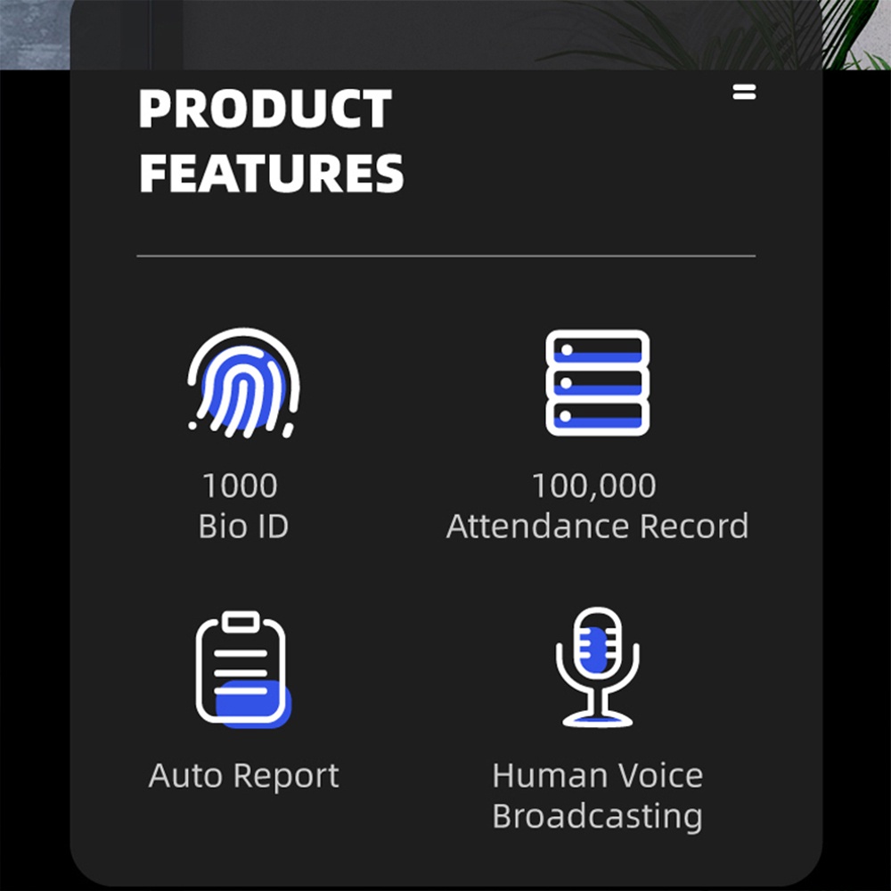 Deli Fingerprint Attendance Machine Fingerprint Recognition 2.4'TFT ...