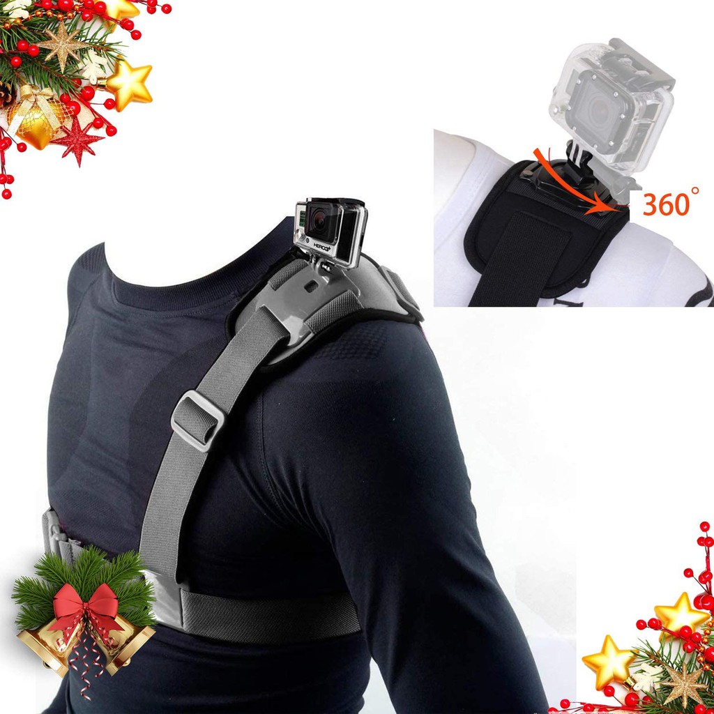 Shoulder Strap Mount Harness Single Shoulder Chest Strap Belt for GoPro ...