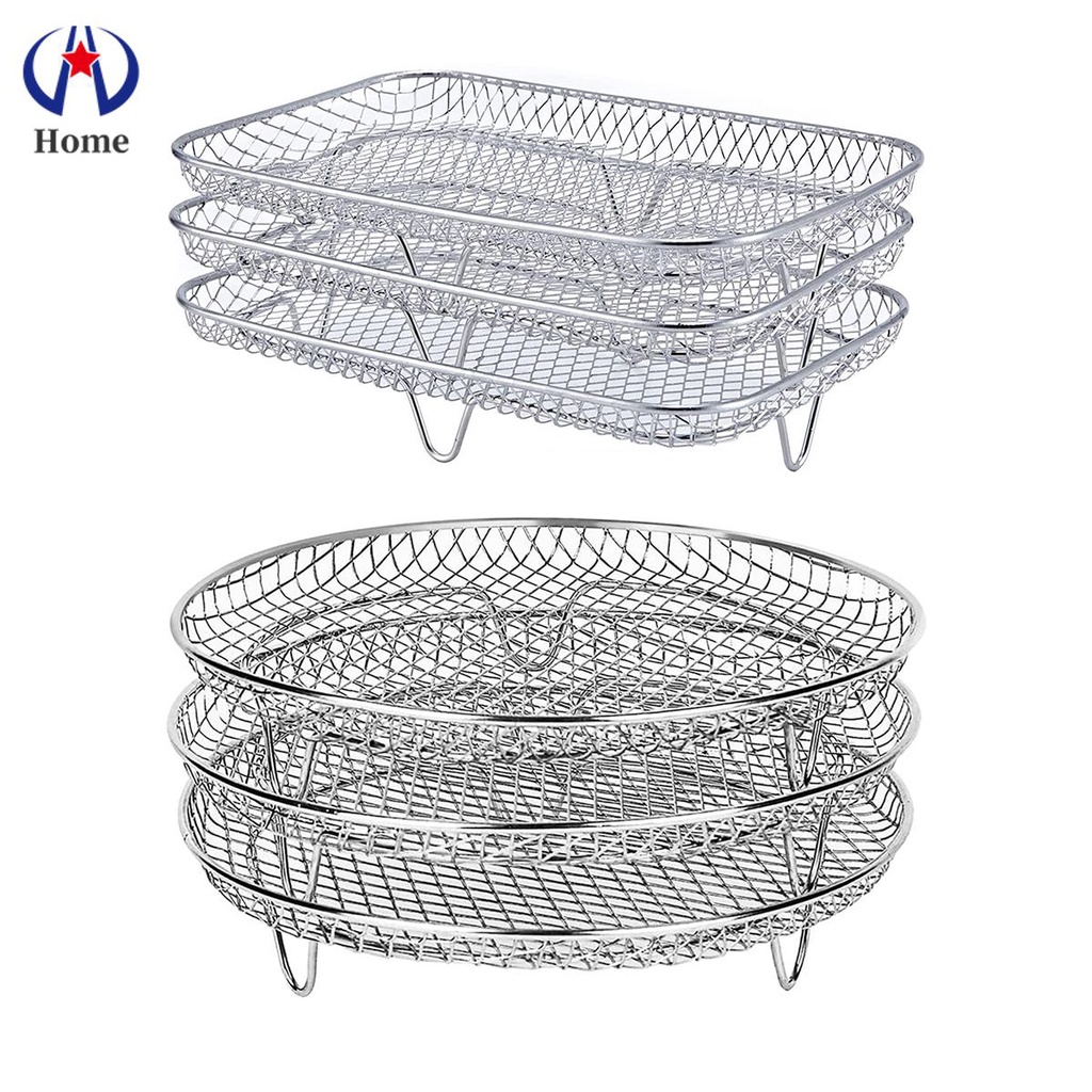 Air Fryer Three Stackable Dehydrator Racks 304 Stainless Steel Air ...