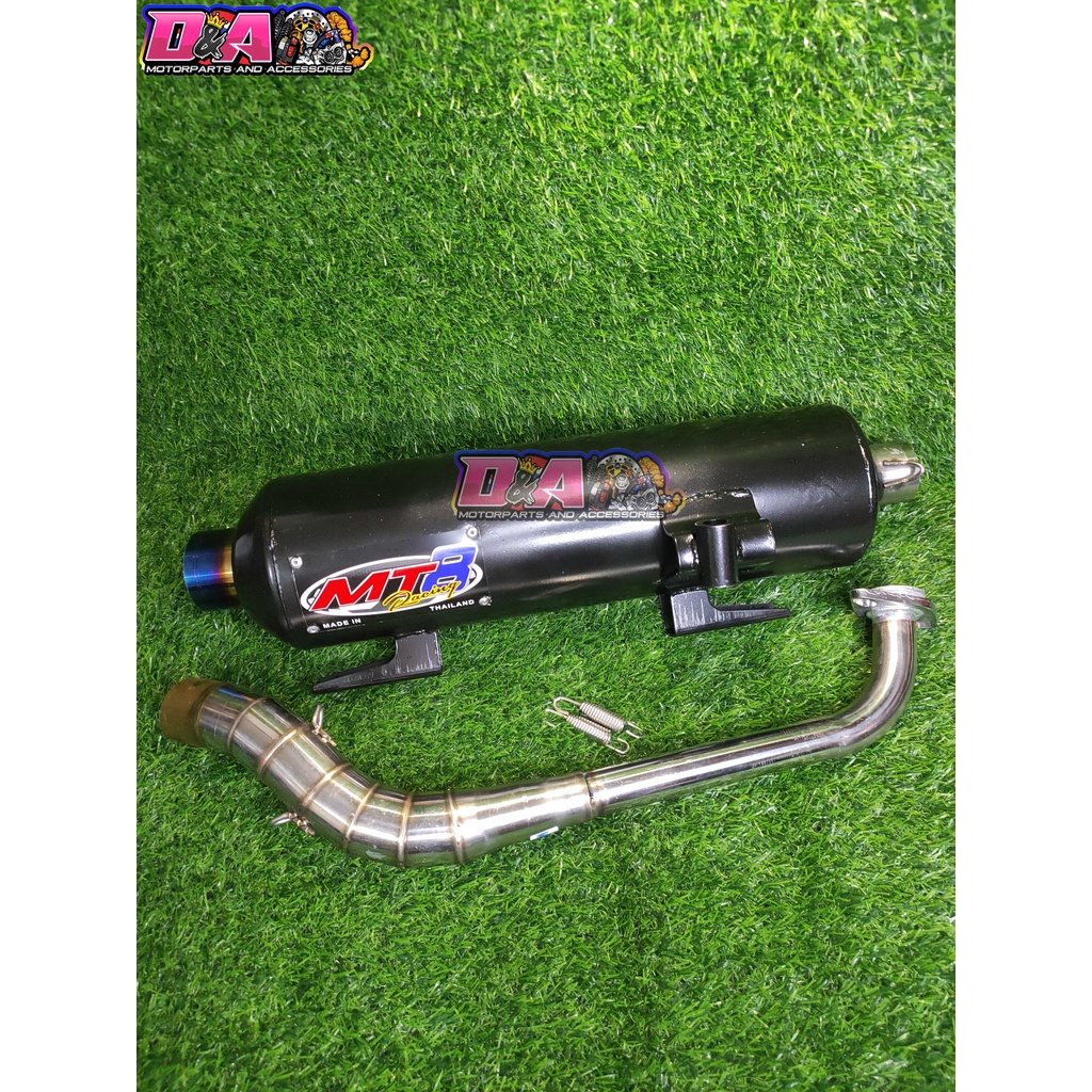 MT8 PIPE YAMAHA NMAX V2 2020 TITANIUM TIP BIG ELBOW NEW LOGO ORIG ...