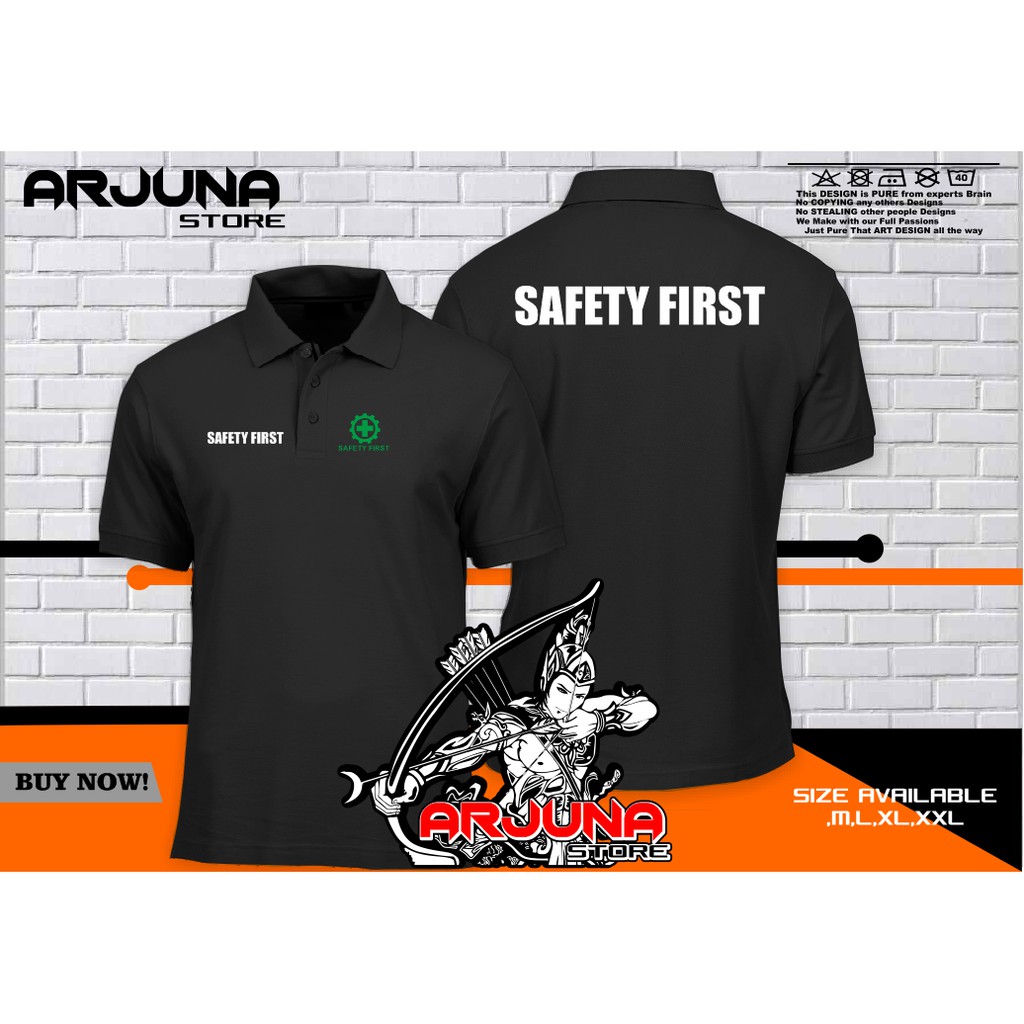 Latest V1 Safety First Safety Officer Polo Shirt | Shopee Philippines