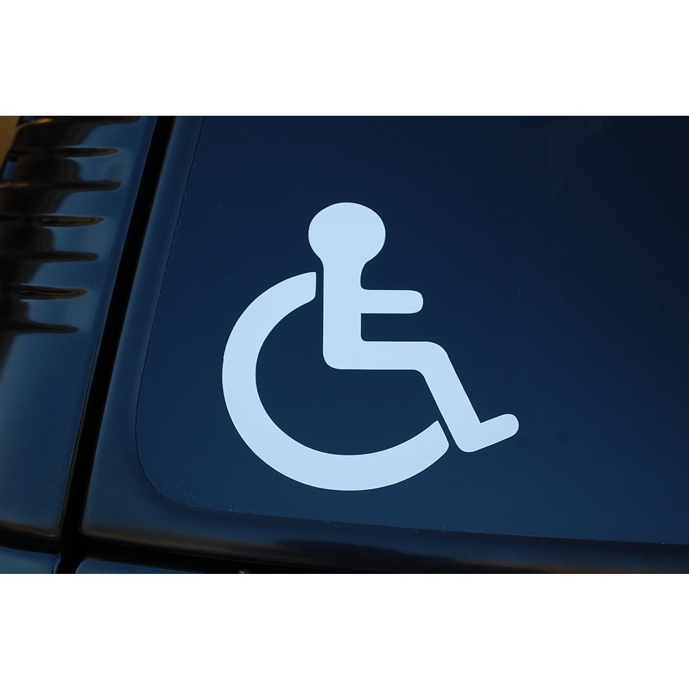 Handicap Symbol Vinyl Sticker Decal (V189) Car Truck Choose Color ...