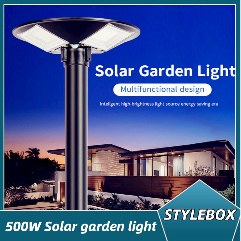 WHS 2 Years Warranty 500W Solar Garden Light Solar Street Light Outdoor ...