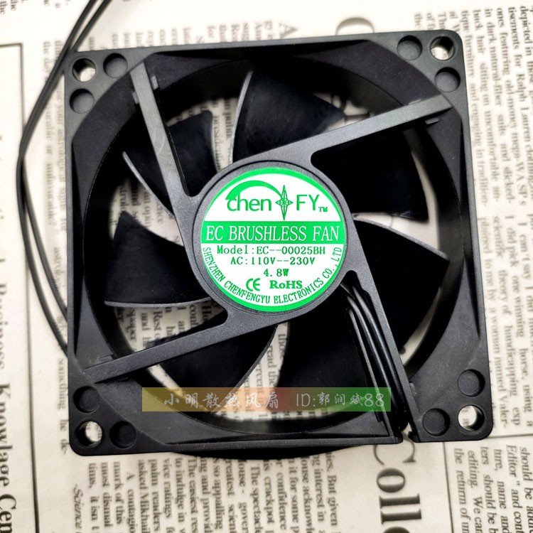 Ready Stock EC Fan 8CM 8025 110V-230V chen FY 4.8W AC Cooling Fan New ...