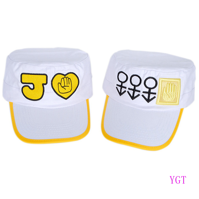 YGT JOJO'S BIZARRE ADVENTURE Kujo Jotaro White Hat Cap Cosplay | Shopee ...