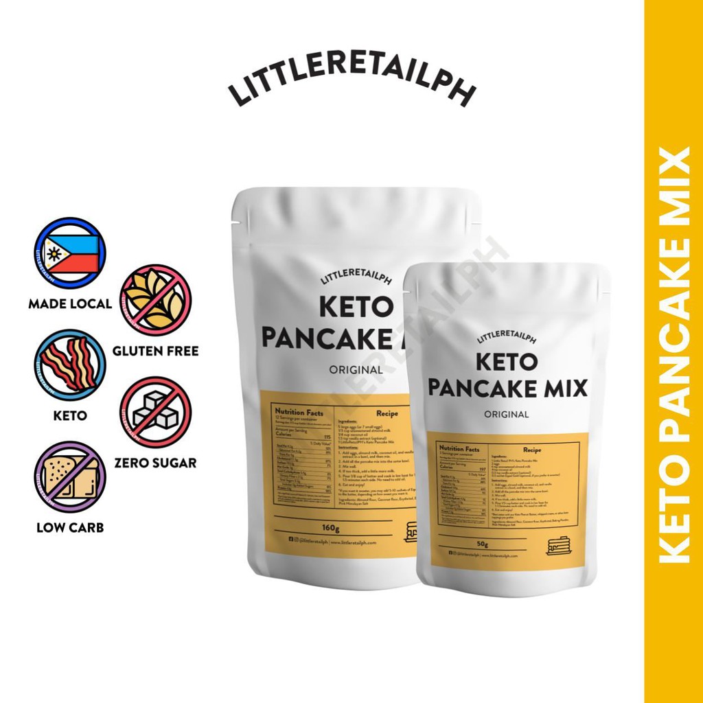 Keto/Low Carb Pancake Mix (made of keto-approved ingredients) | Shopee ...