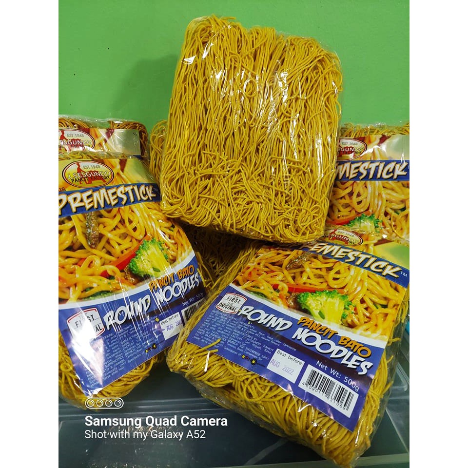 Pancit Bato Round Noodles 500grams PANSIT | Shopee Philippines