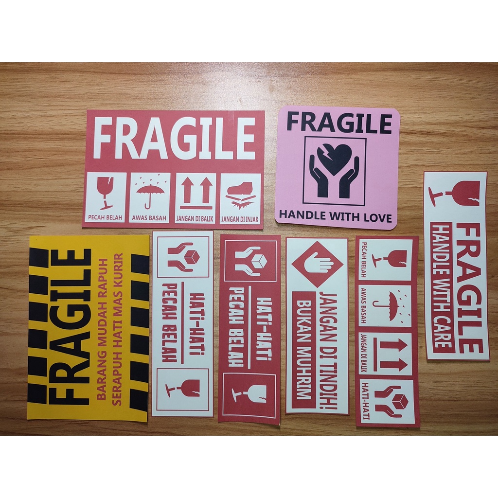 Fragile Label Sticker | Packing Sticker | Shipping Labels | Shopee ...