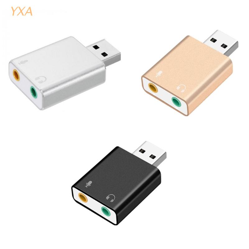 YXA 3.5mm Trs Microphone To USB 2.0 Stereo O External Sound Card ...