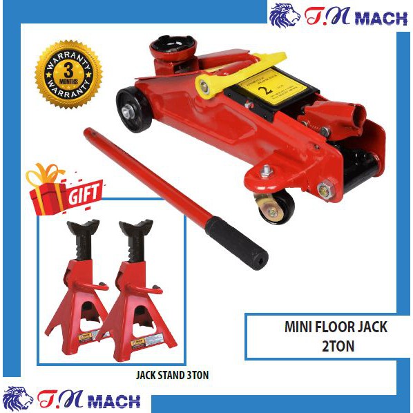 JACK STAND 3 TON & MINI FLOOR JACK 2 TON (COMBO SET) | Shopee Philippines
