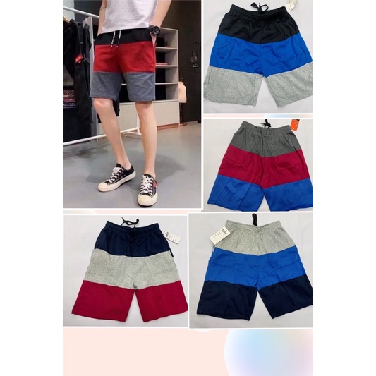 Fashion Short 3 colors Combination Shorts for Men | Shopee Philippines
