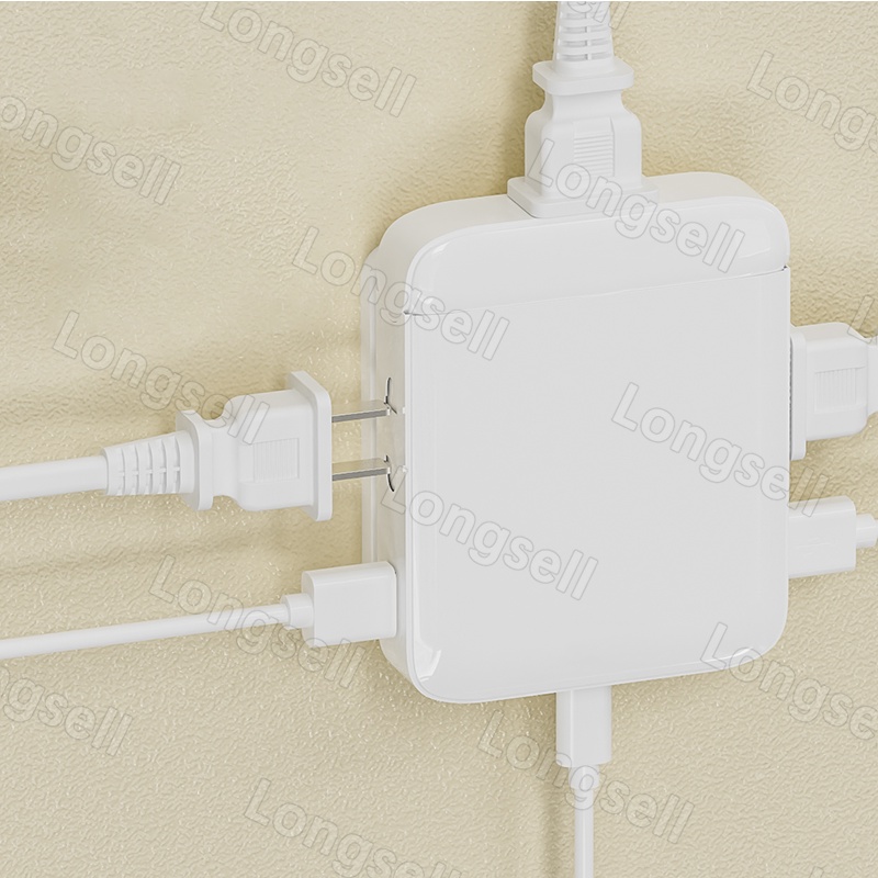 USB socket Convertor US Plug One turn six slim socket slit side ...