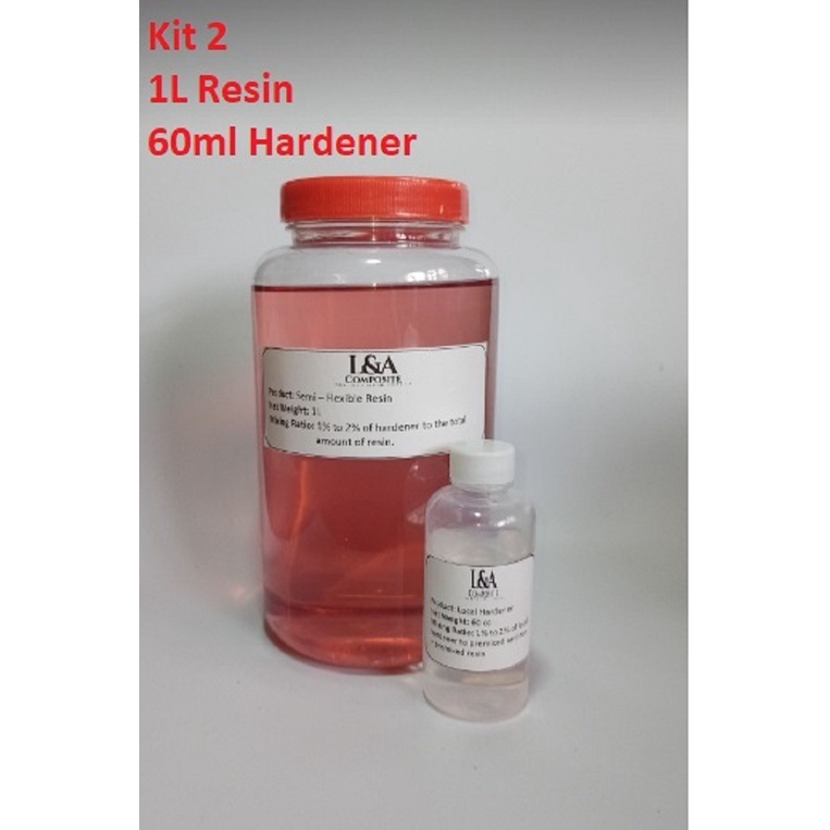 Fiberglass Set (L2) - 1kg Resin w/ 60cc Hardener | Shopee Philippines
