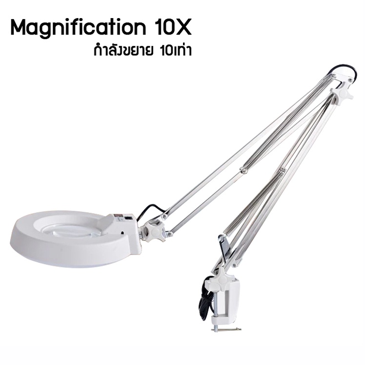 Table Clamp Magnifier Lamp 10X Magnification 10X | Shopee Philippines