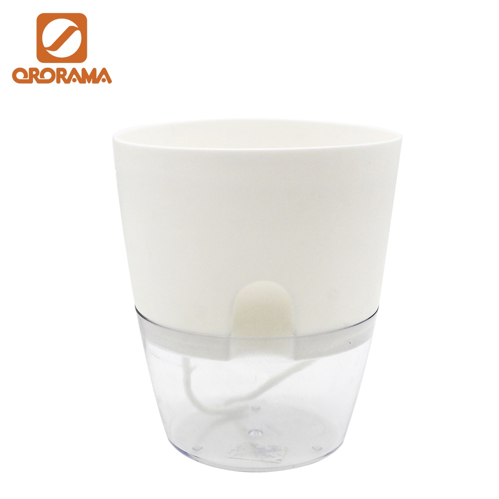 Flower Pot Water Storage Basin Self Watering Planter Plastic Clear ...