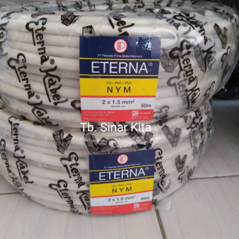 Eterna Cable 2x1.5 Copper Wire | Electrical Cable Per Meter | Shopee ...