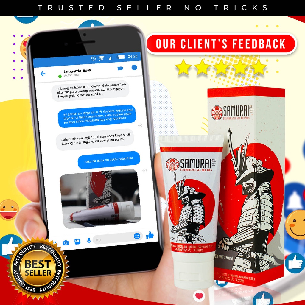 100% Original Japan Samurai Performance Gel For Men, Stretcher ...