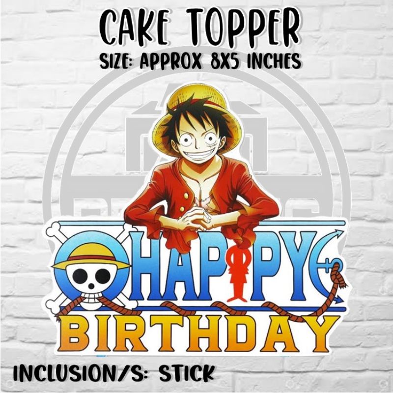 One piece theme cake topper | Shopee Philippines