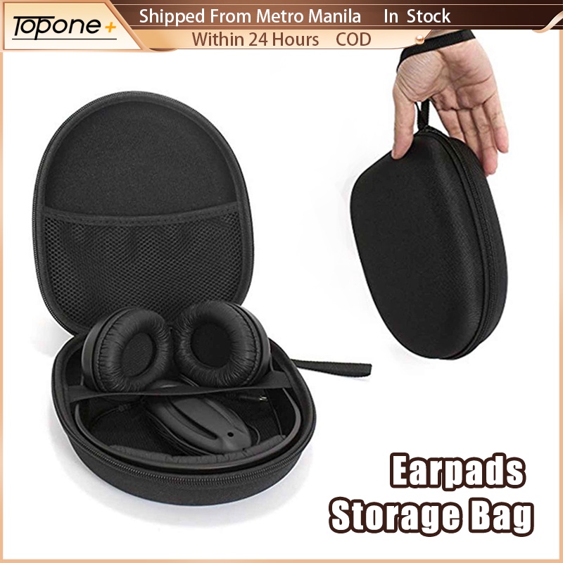 Hard Headphone Case Portable Headphone Storage Box Headsets Pouch ...