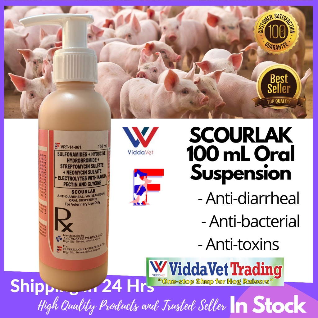 Davsaic 150 ml Scourlak Lakpue anti-diarrheal anti scouring for piglets ...