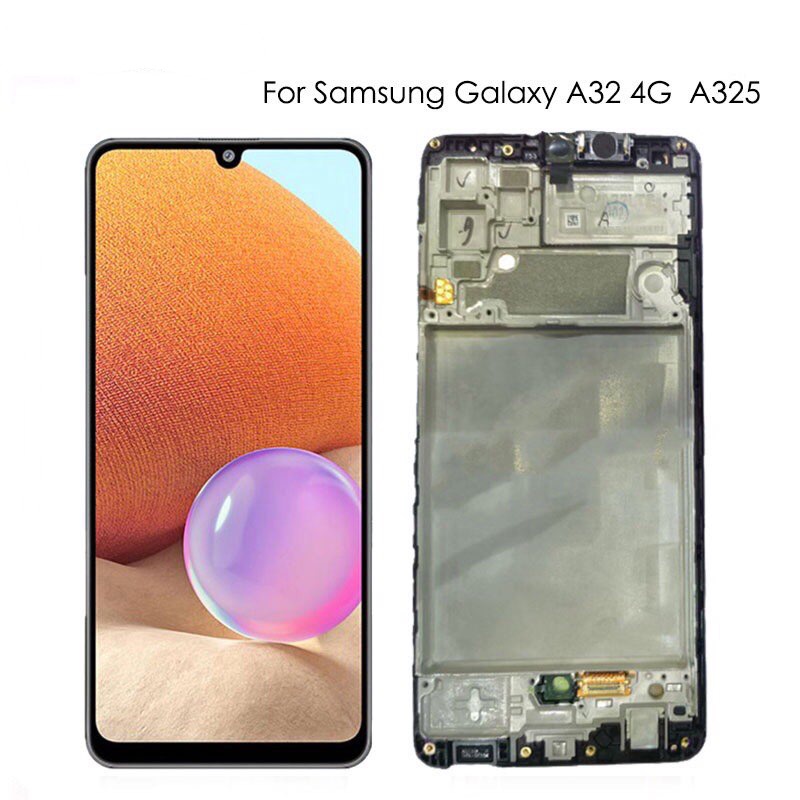 Lcd With Frame For Samsung Galaxy A32 4G A325 A325F A325F/DS LCD Display Touch Screen ...